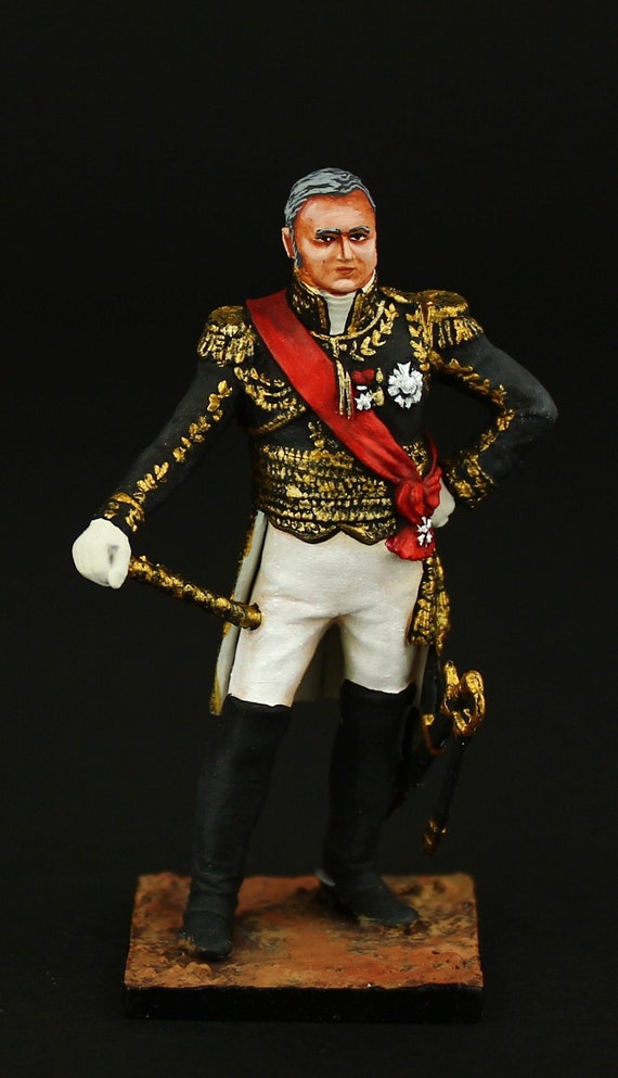 Tin Soldier Collectible Marshal Claude-victor Perrin 54 Mm | Etsy