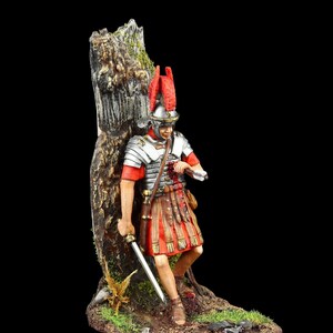 Tin Soldier Collectible Deadly Wounded Roman Soldier 54 Mm Ancient Rome ...