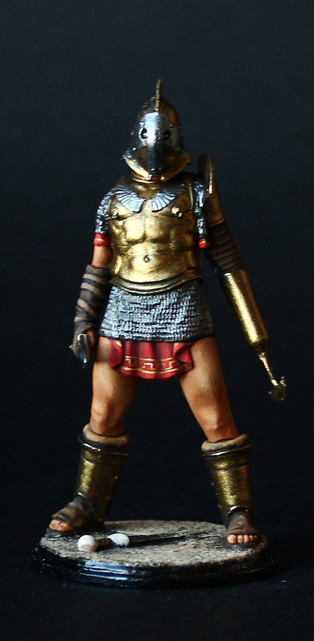 Tin Soldier Collectible Roman Gladiator Scissor 54 Mm Ancient Rome - Etsy