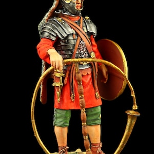Tin Soldier Collectible Roman Cornicen 54 Mm Ancient Rome - Etsy