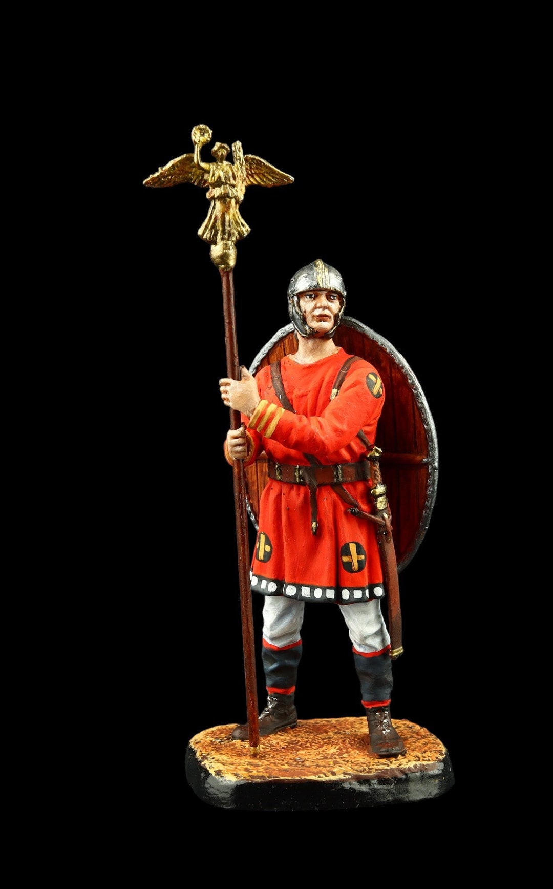 Tin Soldier Collectible Standar-bearer With Nike (winged Victory)of ...