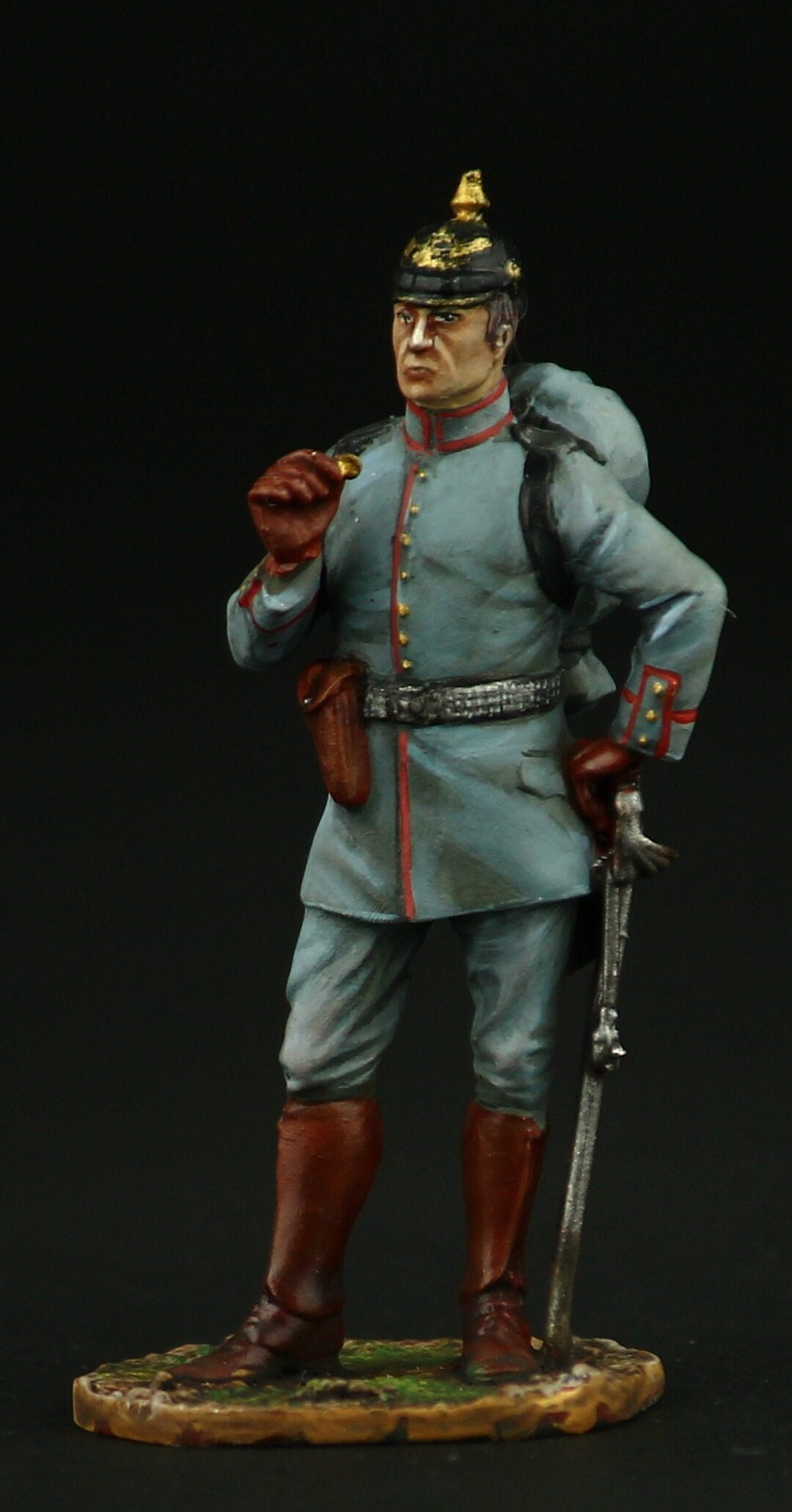 Tin Soldier Collectible German Infantry Officer 1914 54 Mm - Etsy