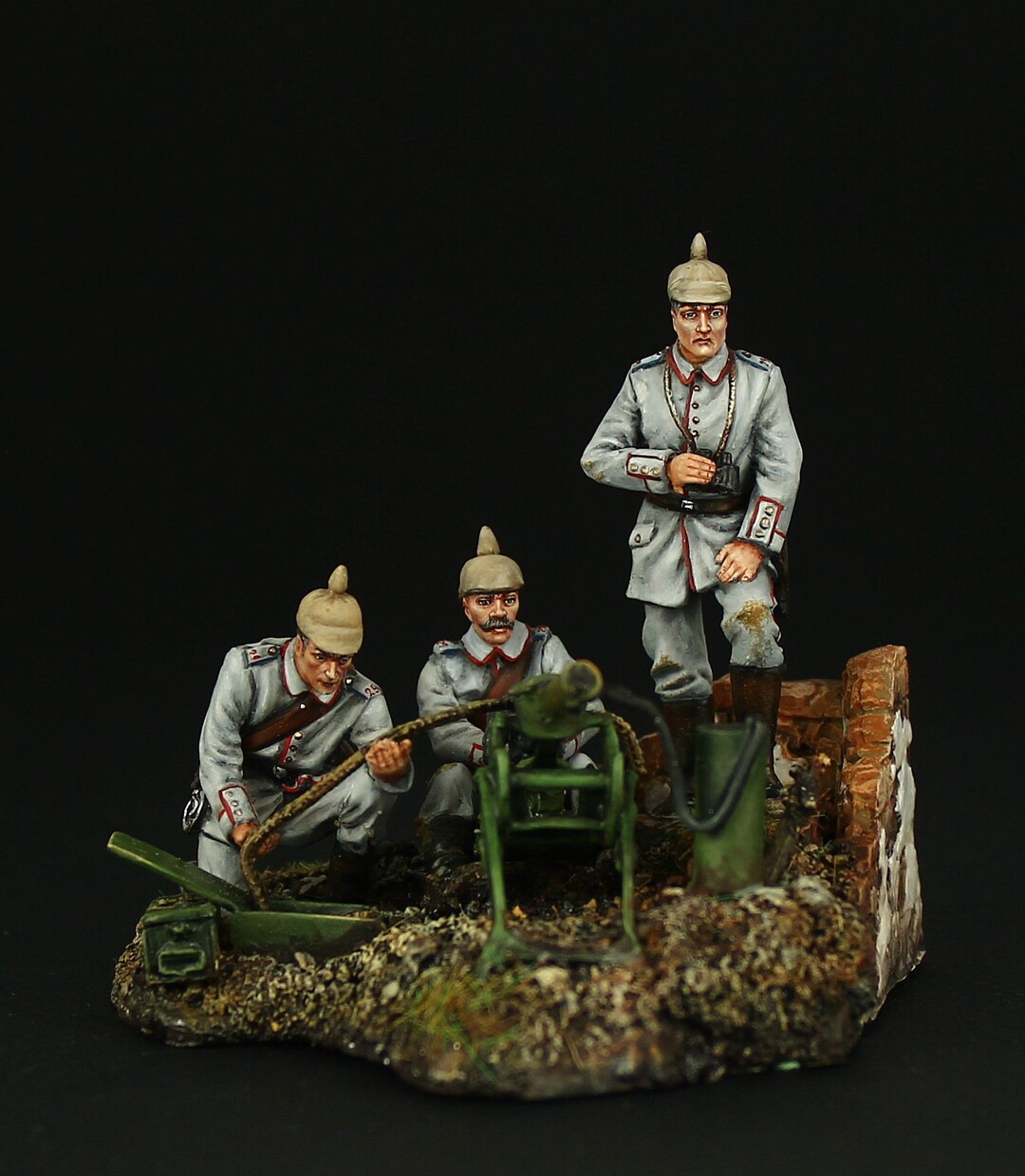 Tin Soldier Museum (TOP) Machine Gun Team 54 Mm WWI (great War) - Etsy