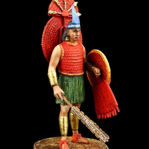 Tin Soldier Collectible Aztec Emperor, XVI C. 54 Mm New World, Aztec ...