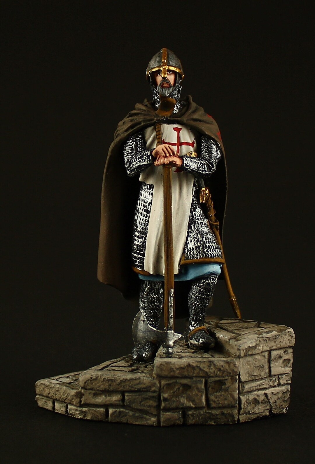 Tin Soldier Collectible Templar Knight End of XII C. 54 Mm - Etsy
