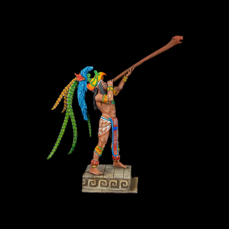 Tin Soldier Museum (TOP) Mayan Quetzal Warrior 75 Mm American Natives ...