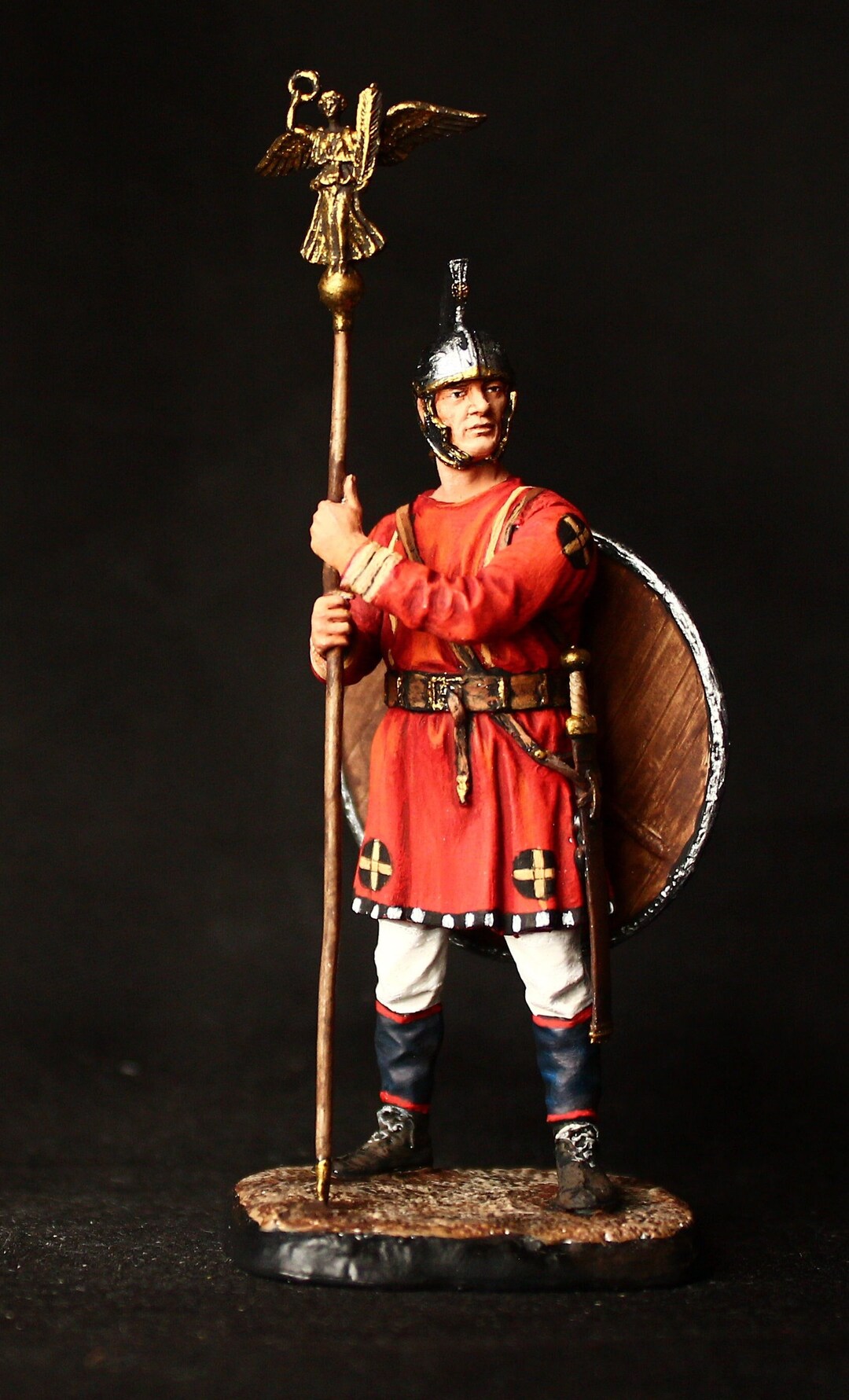 Tin Soldier Collectible Standar-bearer With Nike winged Victoryof ...