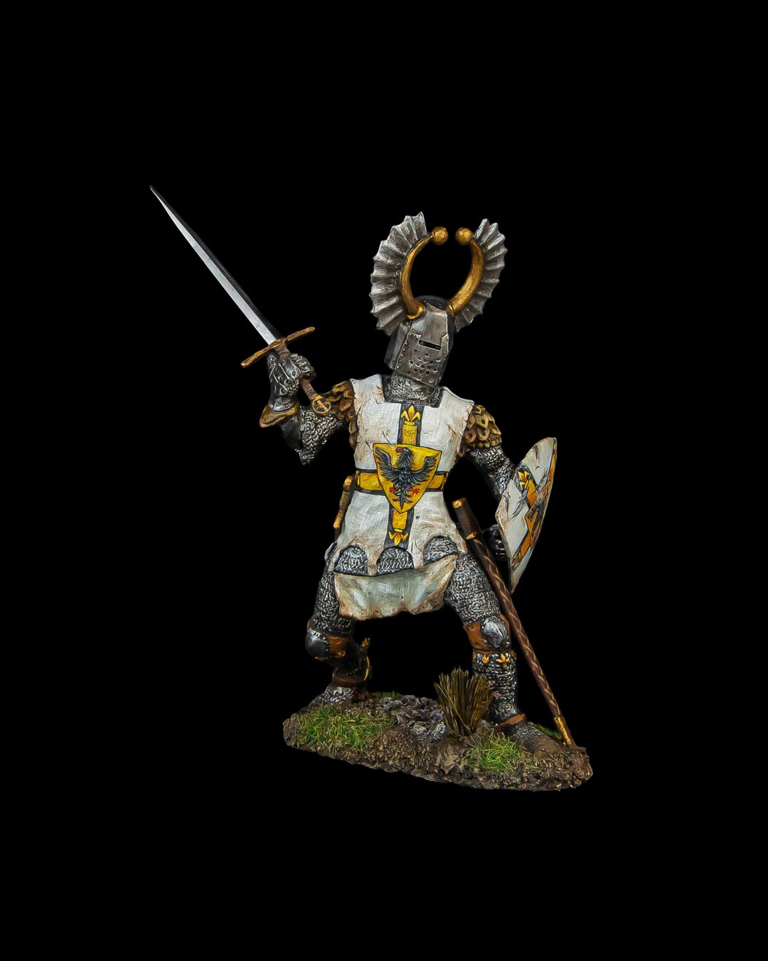 Tin Soldier Museum (TOP) Teutonic Knight, XIV C. 90 Mm Medieval Age ...