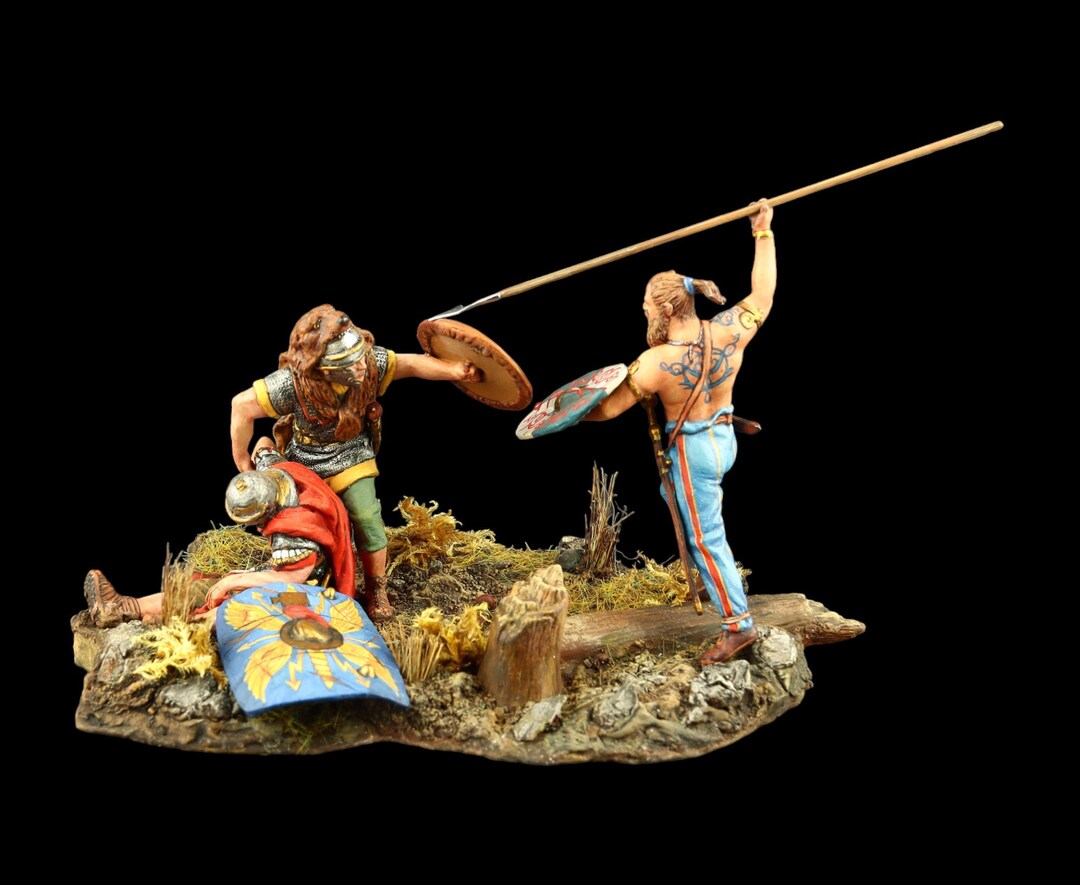 Tin Soldier Collectible Centurion Marcus Caelius's Death. Teutoburg ...