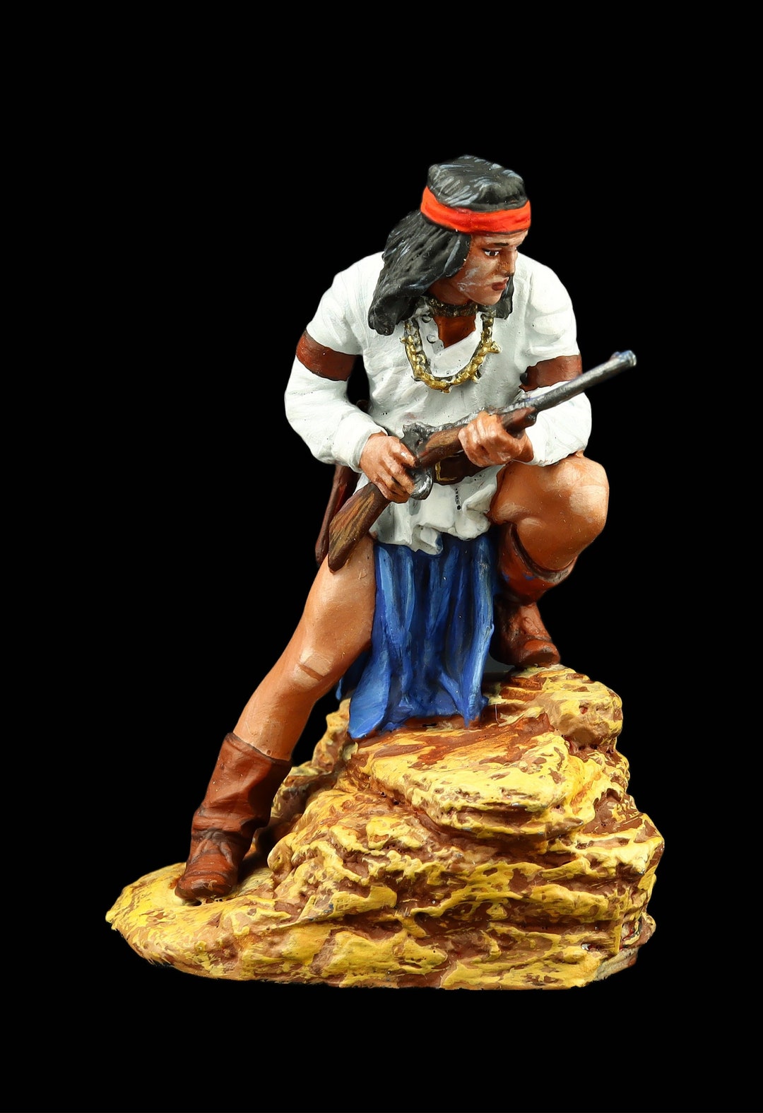 Tin Soldier Collectible Apache Warrior, 1860-1880 54 Mm American ...