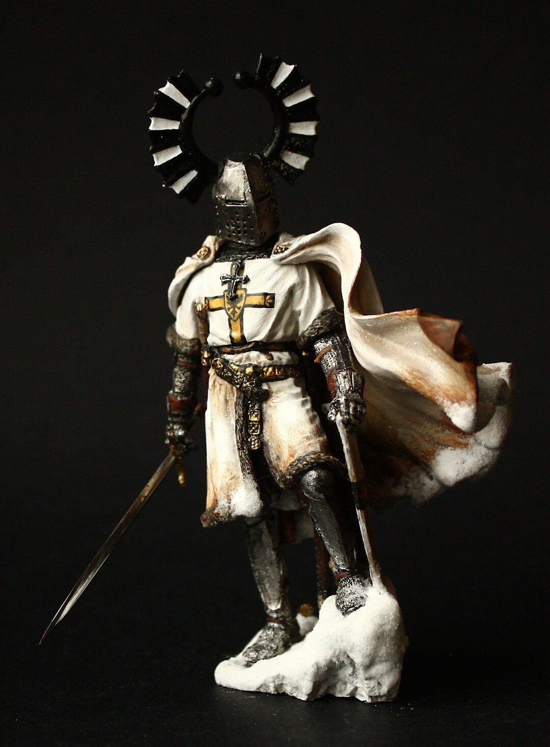 Tin Soldier Collectible Teutonic Knight 90 Mm Medieval Age & Crusades ...