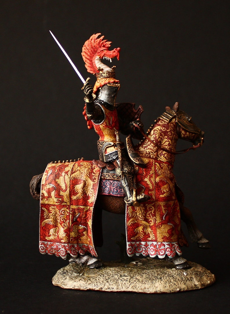 Tin Soldier Museum TOP Medieval Knight in Heraldry Armour - Etsy
