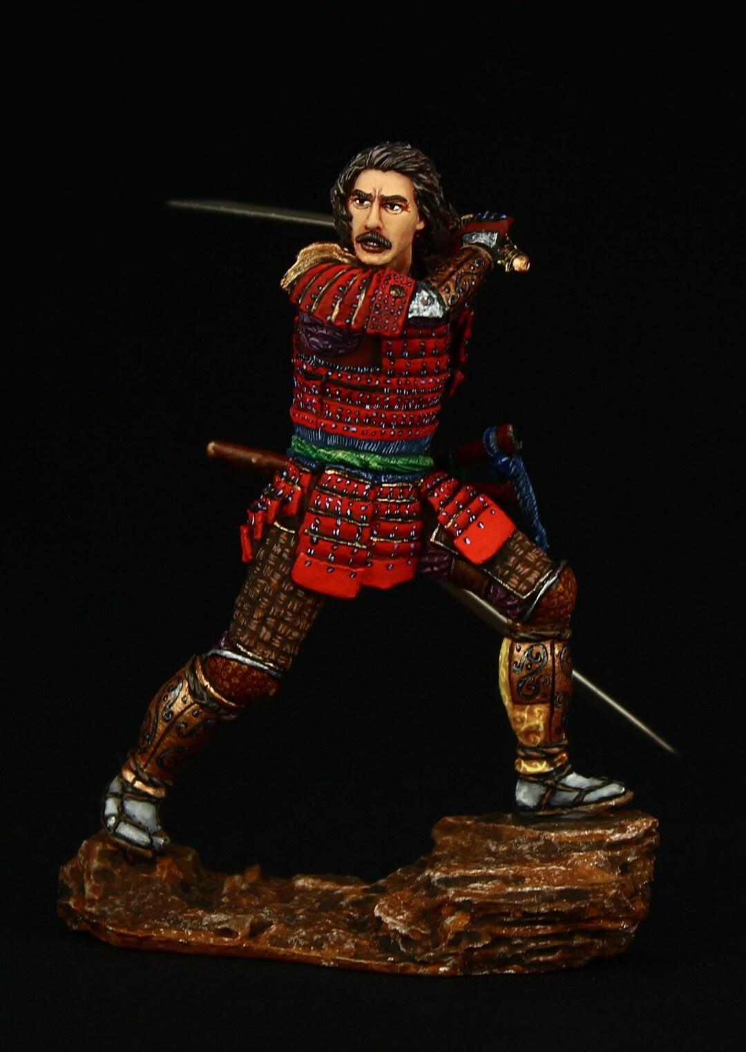 Tin Soldier Collectible Western Samurai, 1870 54 Mm Medieval Japan ...