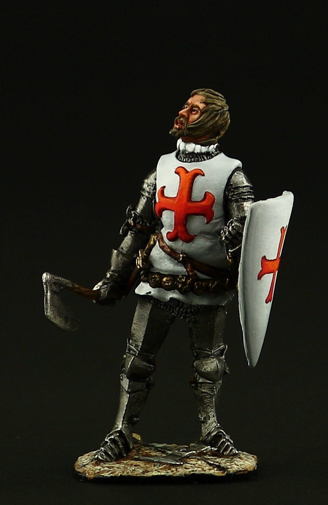 Tin Soldier Collectible Crusader Knight, XIII C. 54 Mm Medieval Age ...