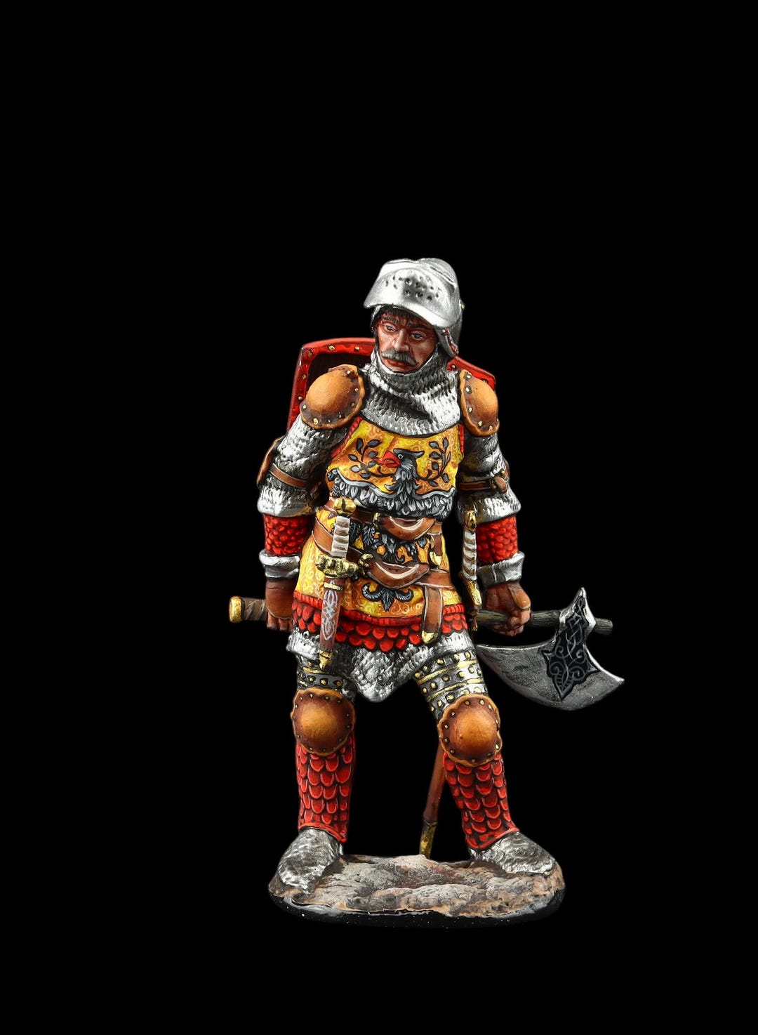 Tin Soldier Museum (TOP) Bavarian Knight With Axe, 1350-70 54 Mm ...