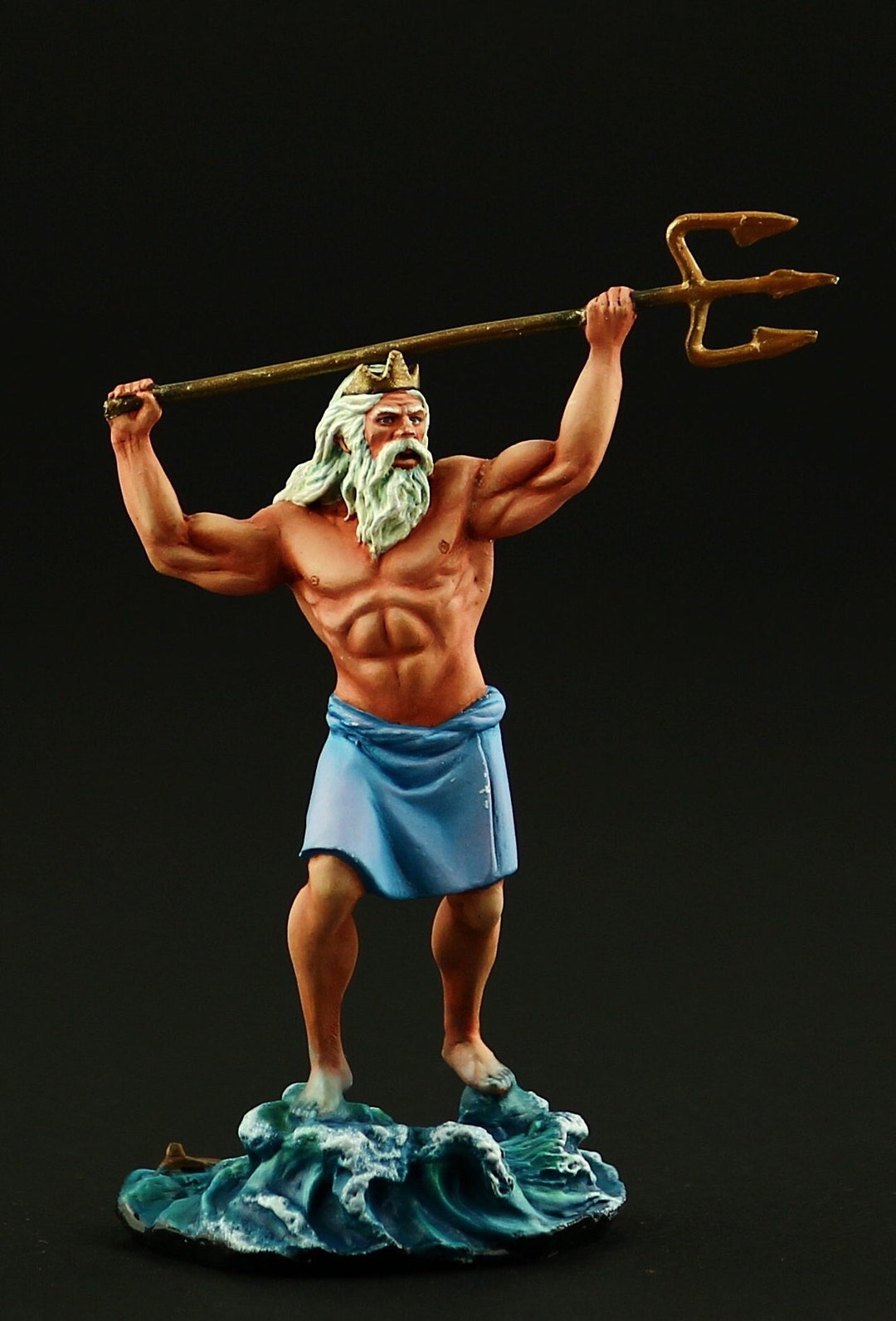 Tin Soldier Collectible Poseidon 54 Mm Ancient Greece - Etsy