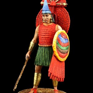 Tin Soldier Collectible Aztec Emperor, XVI C. 54 Mm New World, Aztec ...