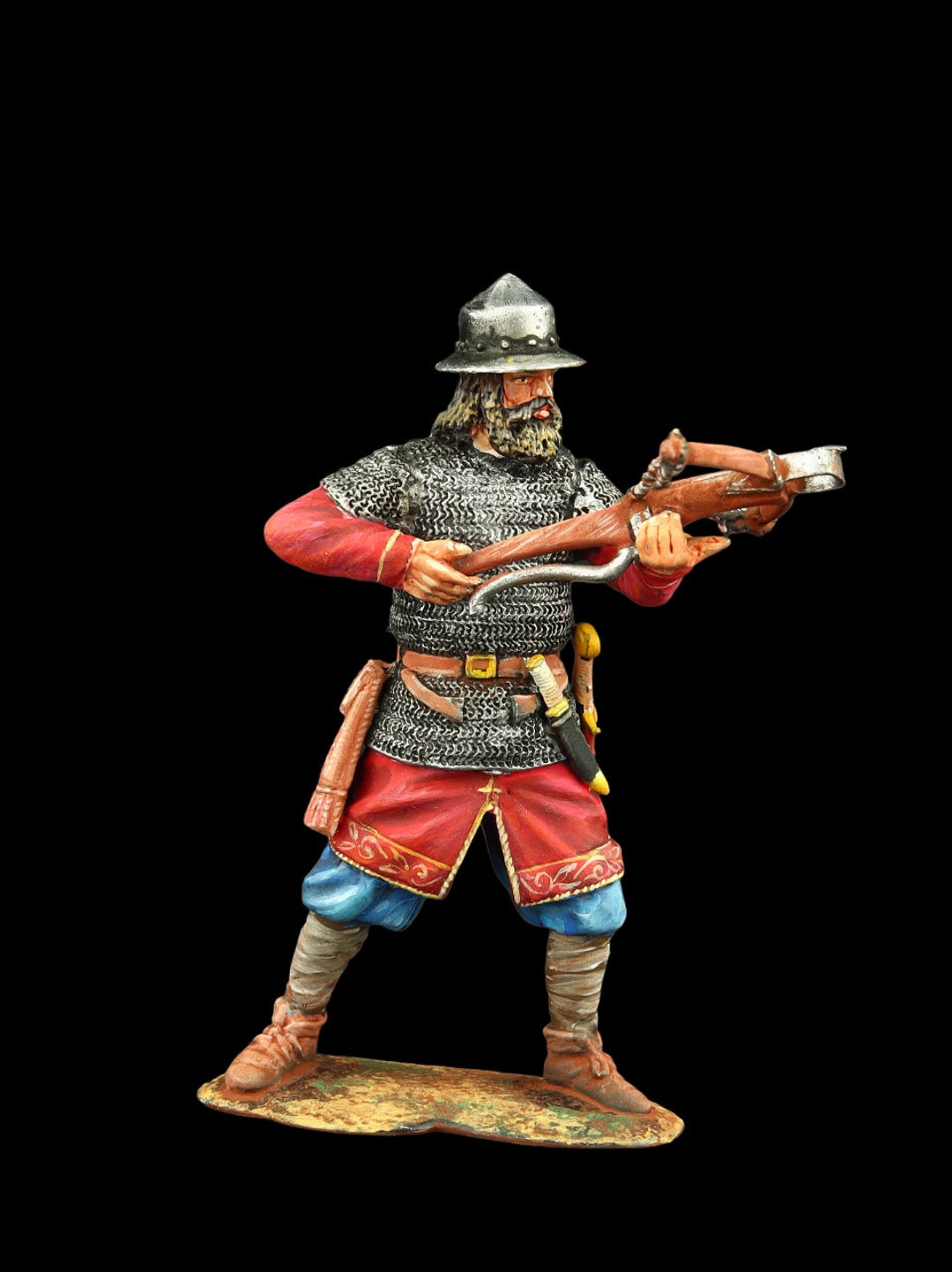 Tin Soldier Collectible Medieval Crossbowman, XV C. 54 Mm Medieval Age ...