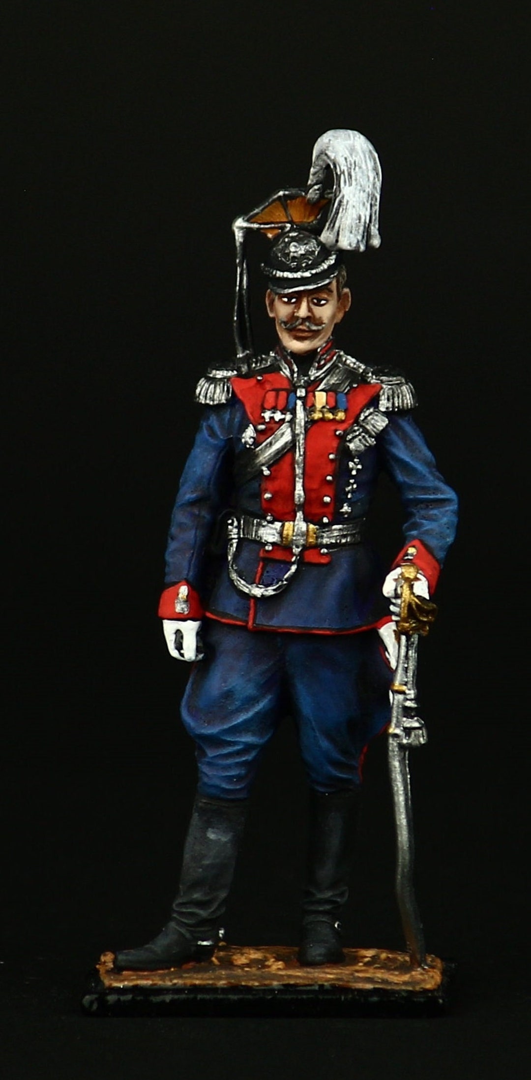 Tin Soldier Collectible Colonel of Ulan Regiment Russia - Etsy