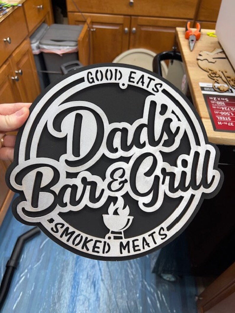 Dad's Bar & Grill Sign / Father's Day Gifts / Gifts for Dad / Barbeque ...