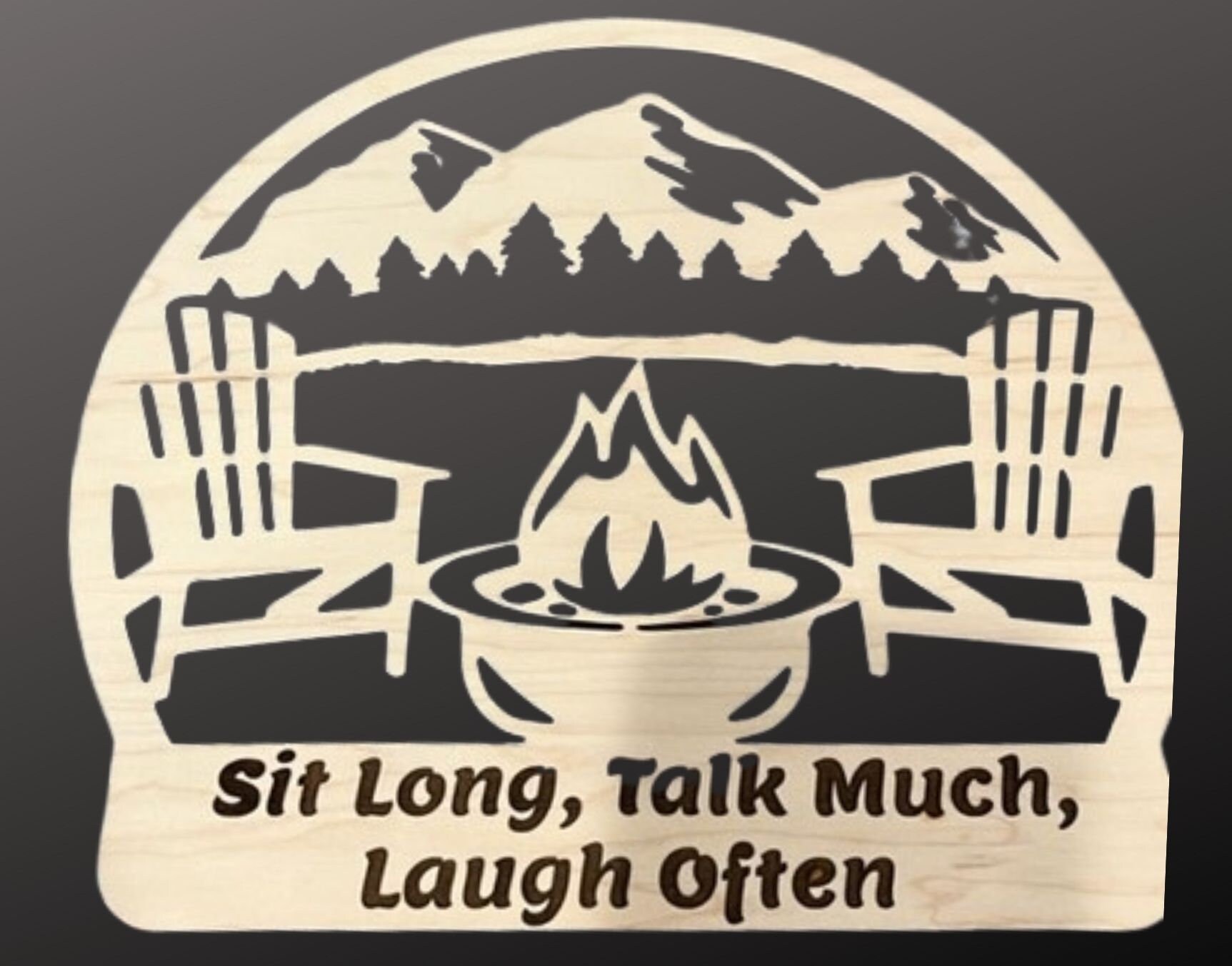 Personalized Sign / Sit Long, Talk Much, Laugh Often Sign / Happy ...