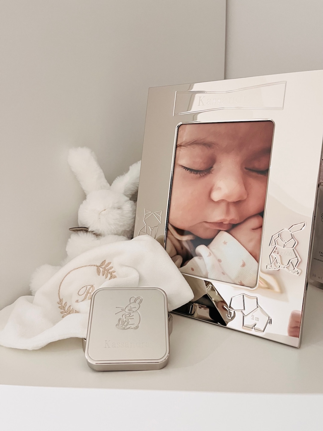 Personalized Baby Birth Frame – Elegant Kassandra Model – Engraved ...