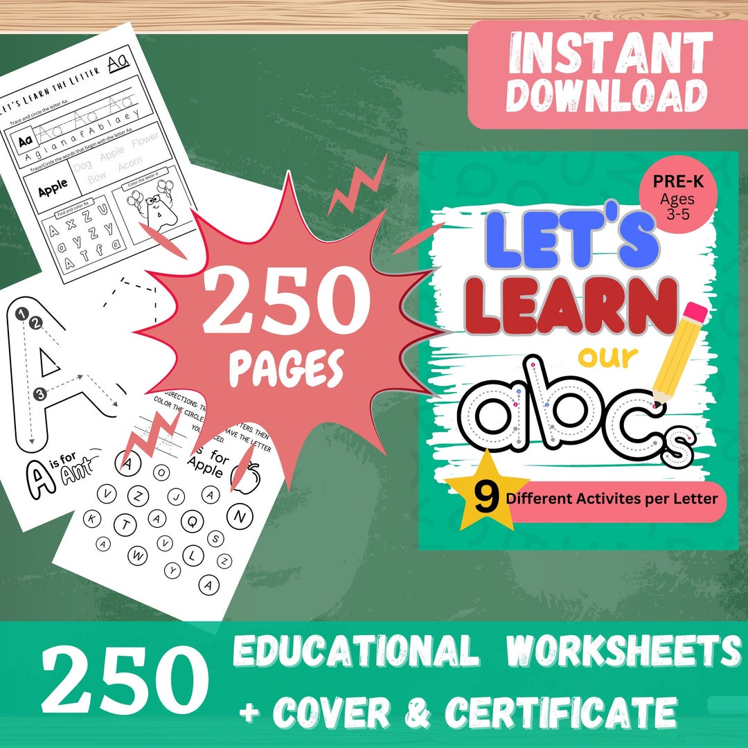 Let's Learn Our Abcs -9 Activities per Letter With Fun Brain Break ...