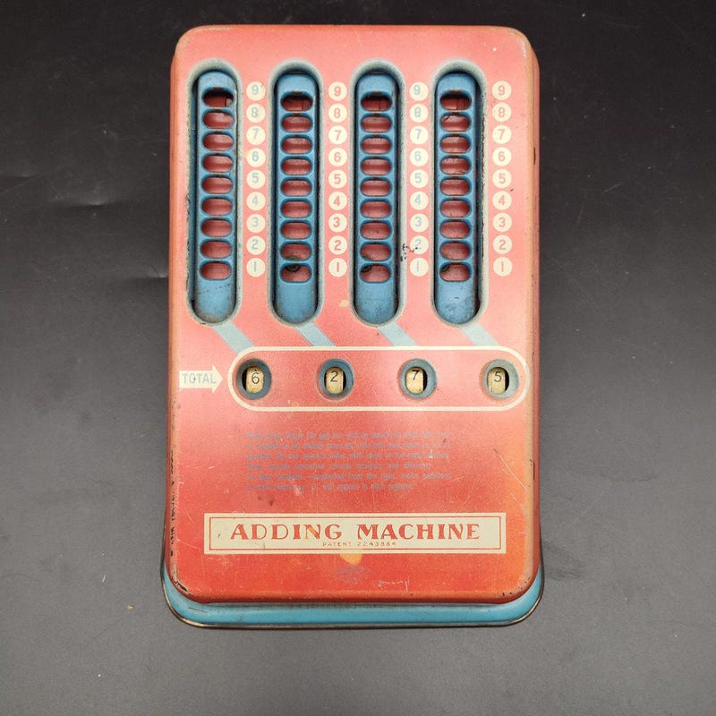 Antique Adding Machine - Etsy