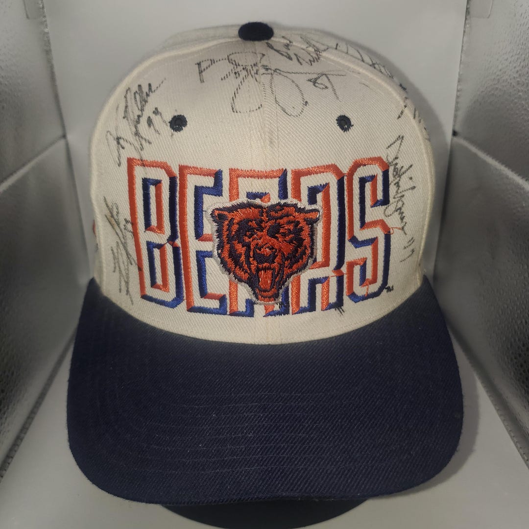 Vintage Chicago Bears Snapback Hat: Signed NFL Memorabilia - Etsy