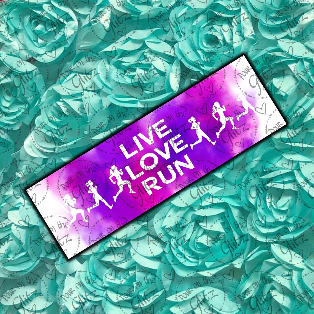 Live Love Run Epoxy Pen Wrap Digital PNG File - Etsy