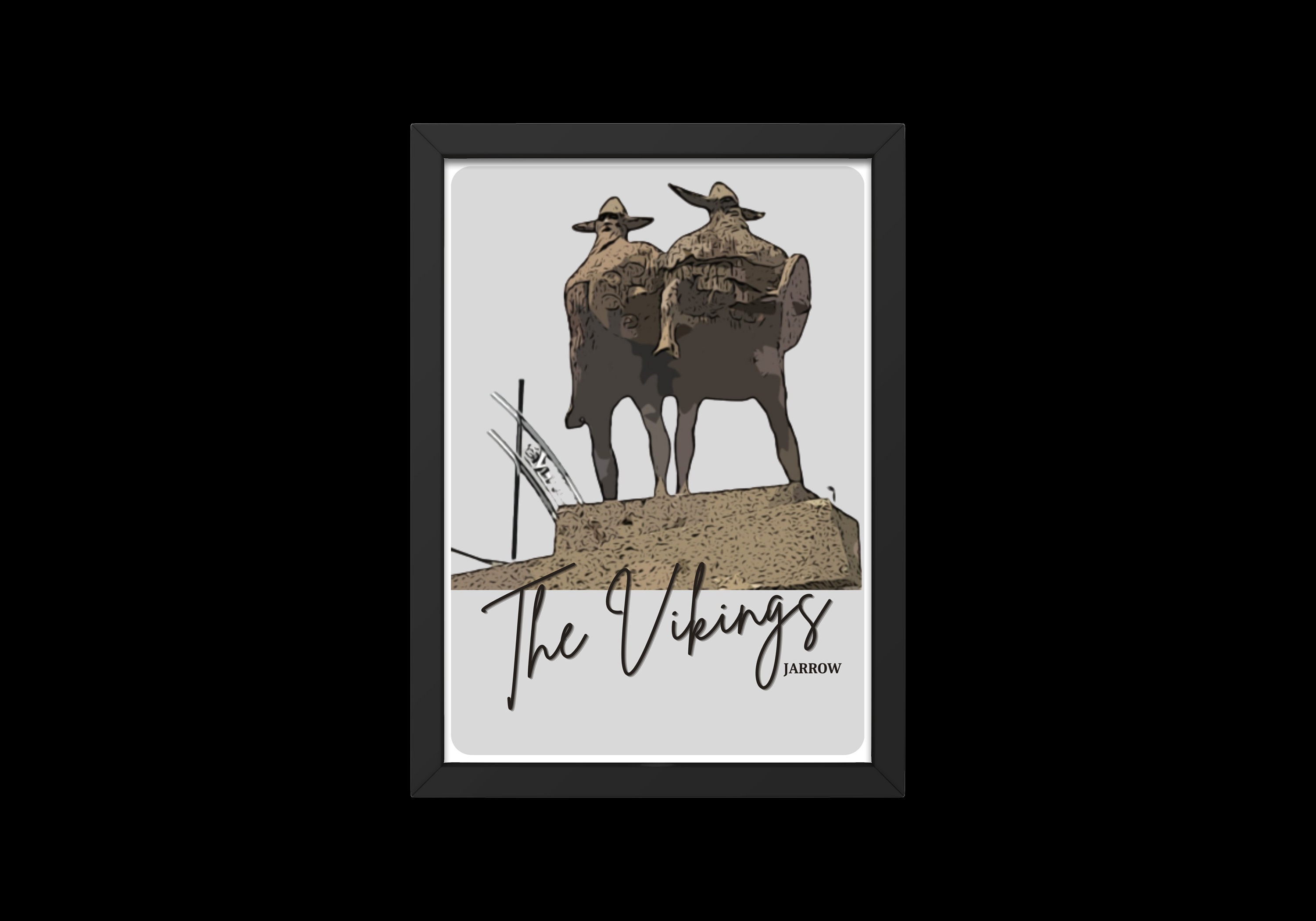 Jarrow Vikings Print // Jarrow Print // Viking Print // Vikings ...