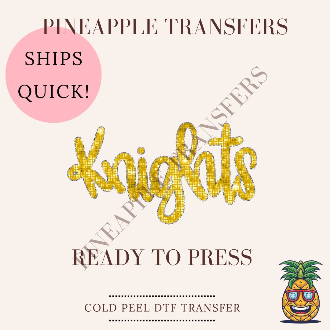 Knights | DTF Transfers | Ready to Press Direct to Film Transfer ...