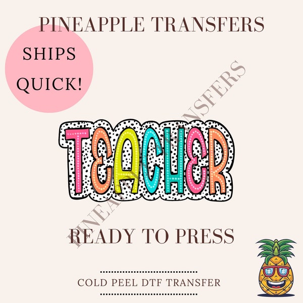Dtf Transfer Teacher Designs - Etsy
