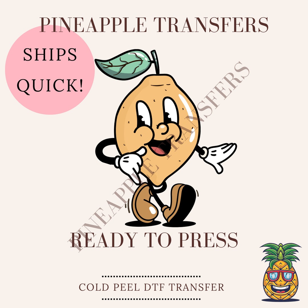 Summer Lemon | DTF Transfers | Ready to Press Direct to Film Transfer ...
