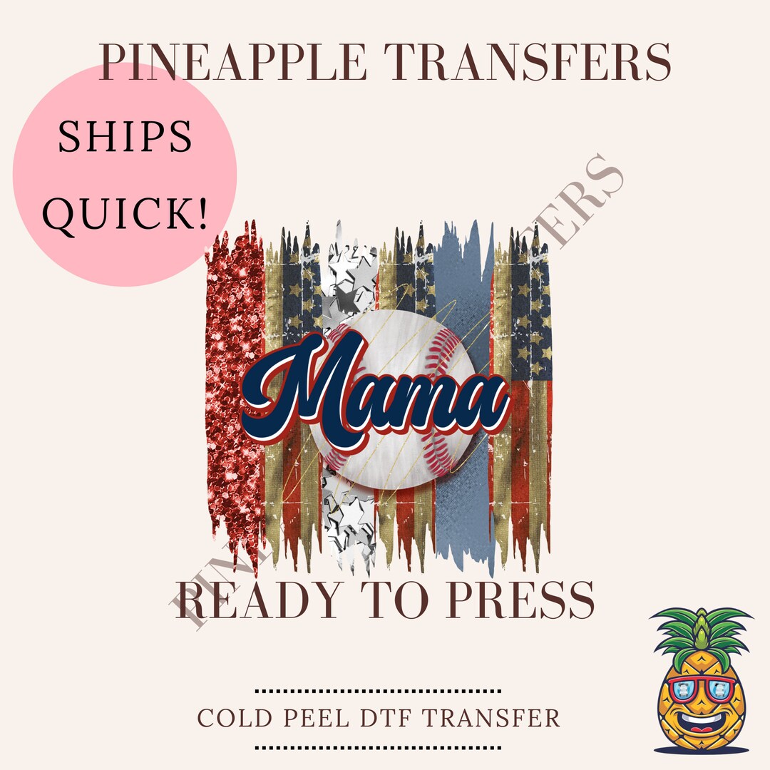 Baseball Mama | DTF Transfers | Ready to Press Direct to Film Transfer ...