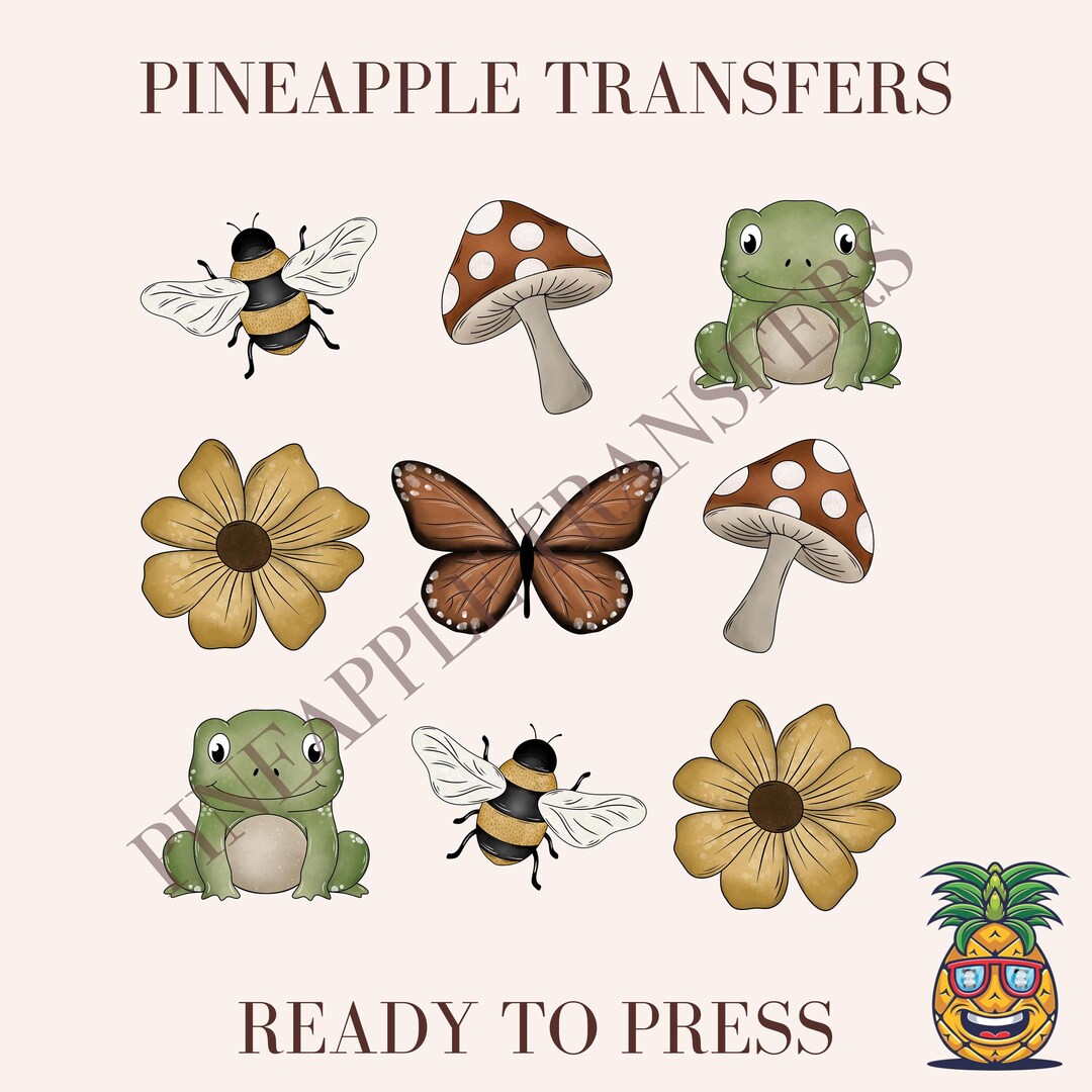 Frog Collage | DTF Transfers | Ready to Press Direct to Film Transfer ...