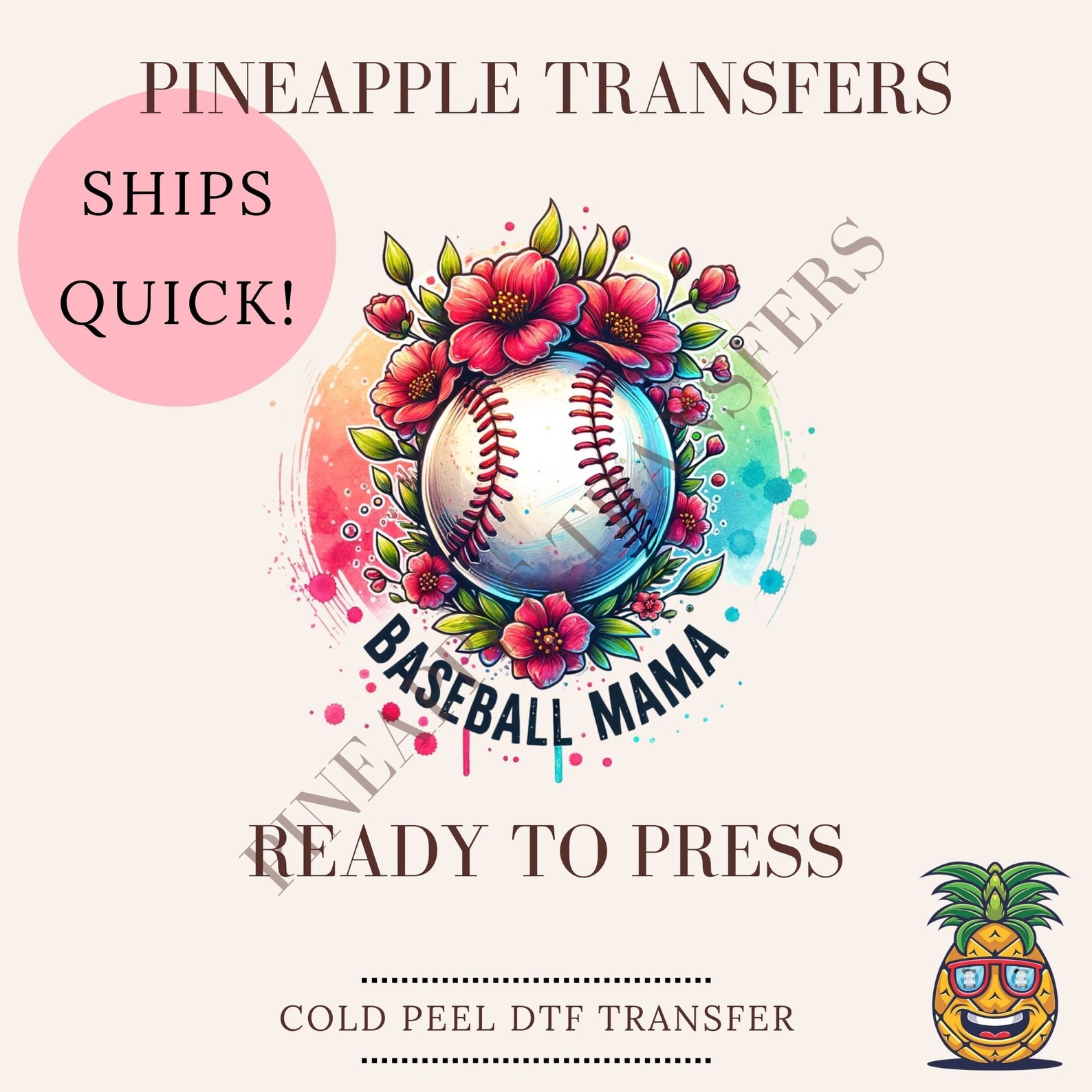 Baseball Mama | DTF Transfers | Ready to Press Direct to Film Transfer ...
