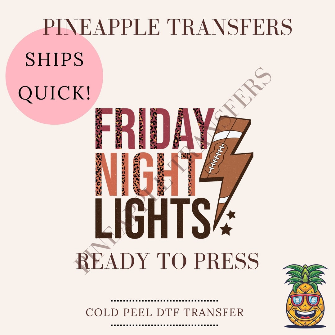 Friday Night Lights | DTF Transfers | Ready to Press Direct to Film ...
