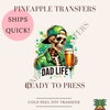 Super Dad Father's Day Transfer Cold Peel DTF Heat Press Required Quick ...