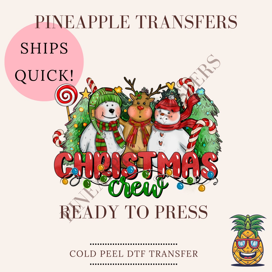 Christmas Crew | DTF Transfers | Ready to Press Direct to Film Transfer ...