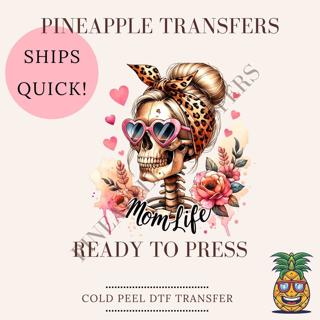Skeleton Mom-life | DTF Transfers | Ready to Press Direct to Film ...