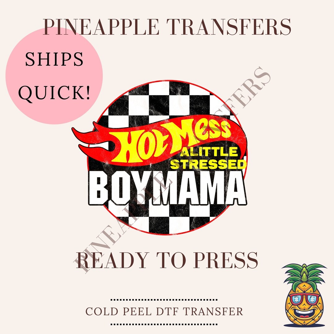 Hot Mess and a Little Stressed | DTF Transfers | Ready to Press Direct ...
