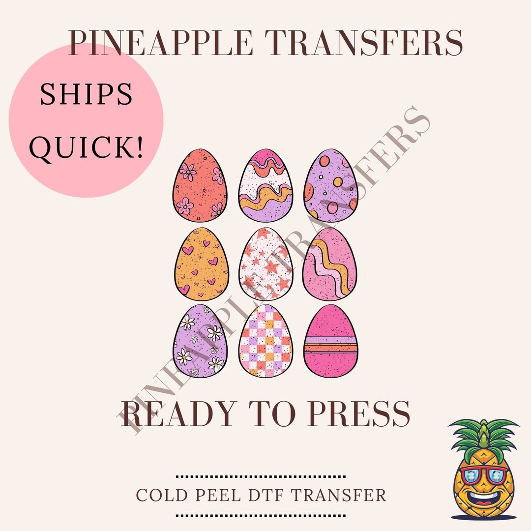 Easter Eggs | DTF Transfers | Ready to Press Direct to Film Transfer ...