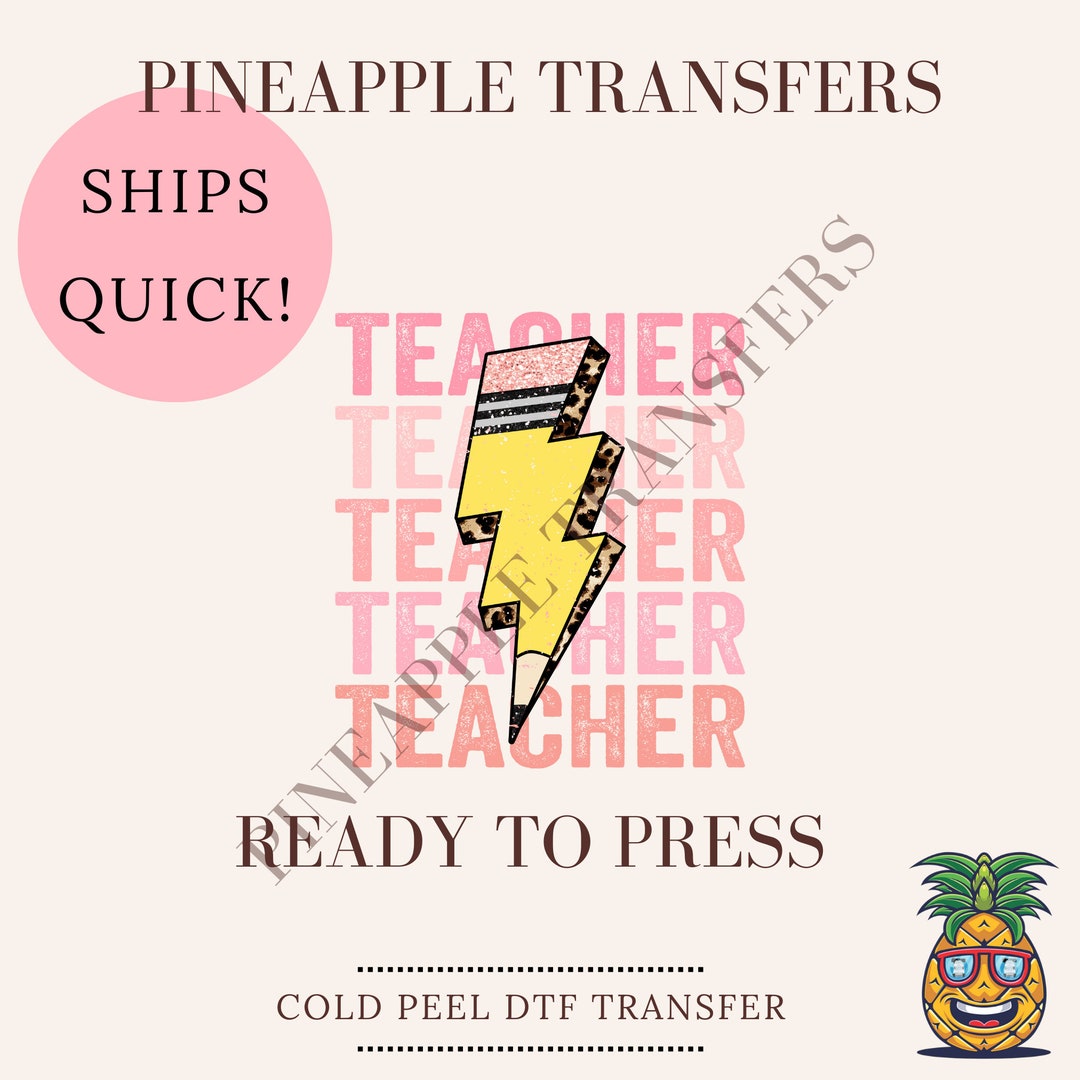 Teacher Teacher Teacher Teacher | DTF Transfers | Ready to Press Direct ...