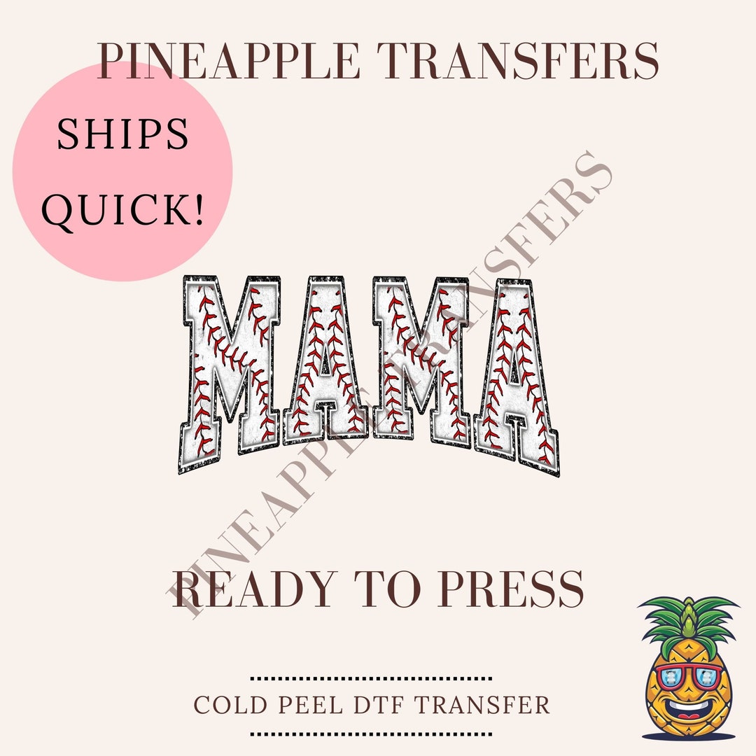 Baseball Mama | DTF Transfers | Ready to Press Direct to Film Transfer ...