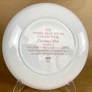 Spode Blue Room Collection Victorian Annual Christmas Plate, Number 2 ...