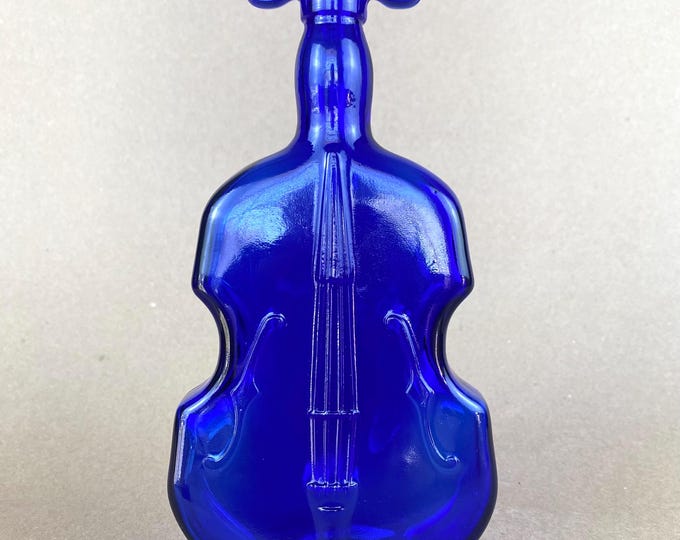 Vintage Cobalt Blue Glass Cello Shaped Vase #4, 8” - Etsy