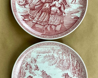 Spode the Blue Room Collection Christmas Plate Number 5 Victorian ...