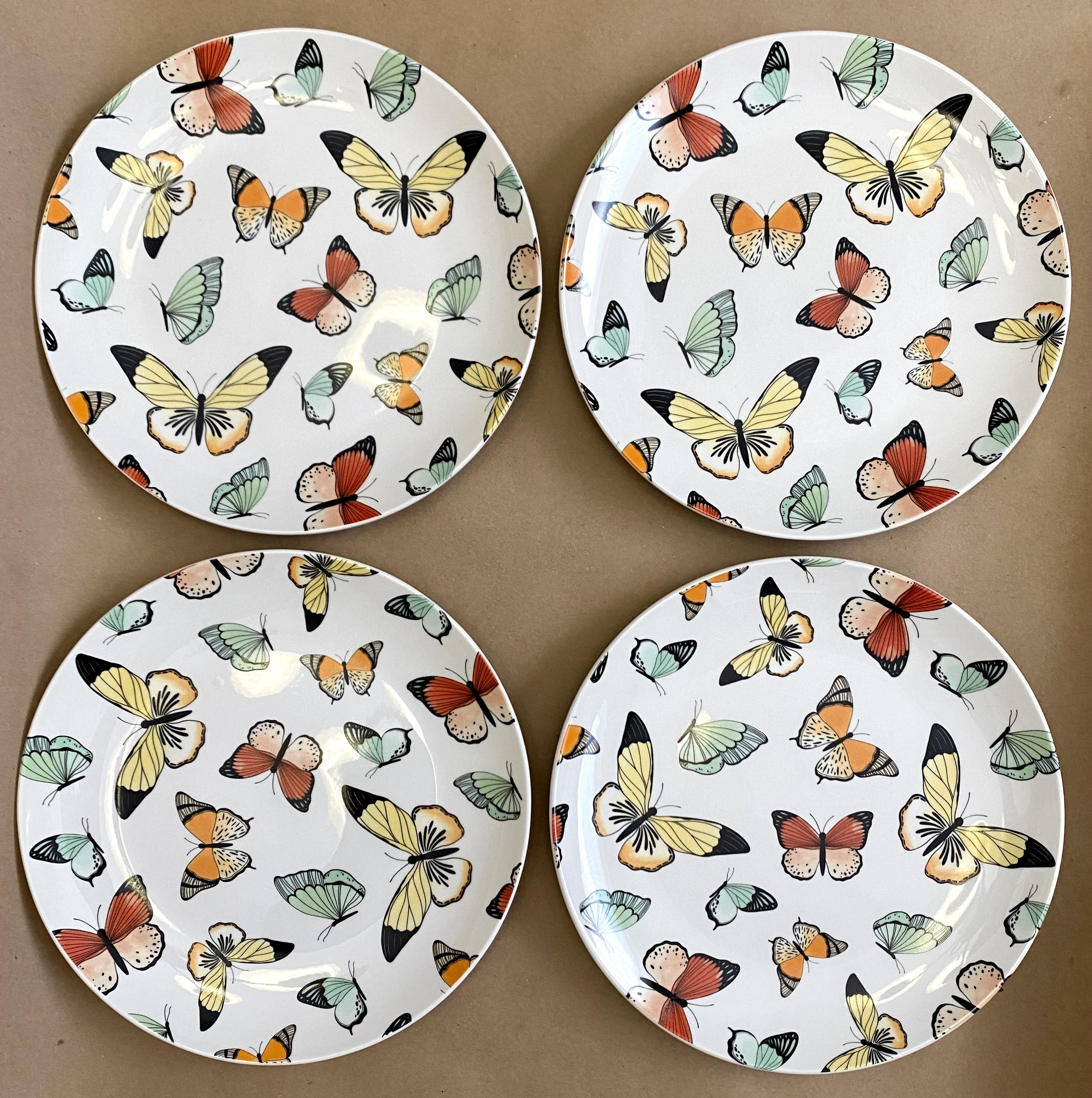 Set of Four 4 Elum Home Butterfly Plates 7 1/2 - Etsy