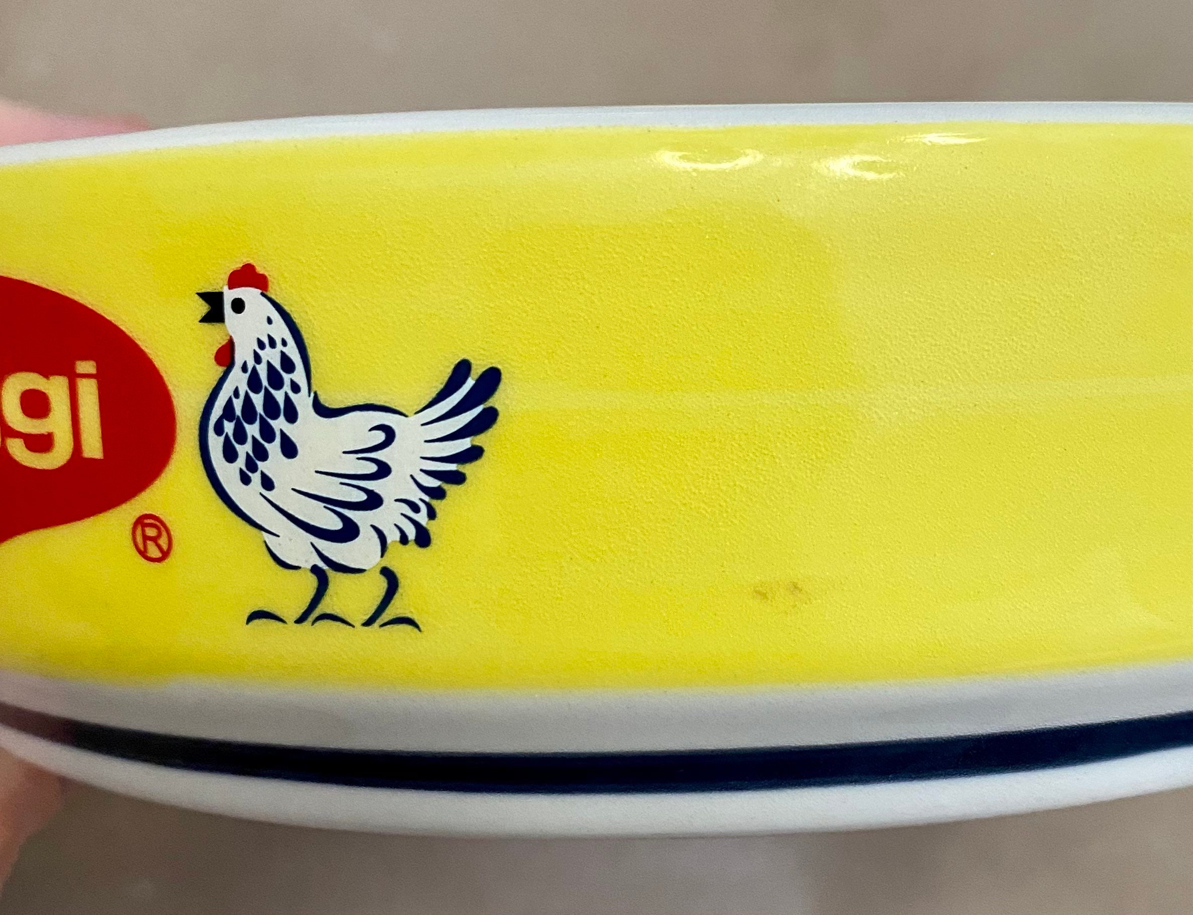 Maggi tu Sabor Latino Yellow Blue White Covered Stoneware Dish by ...